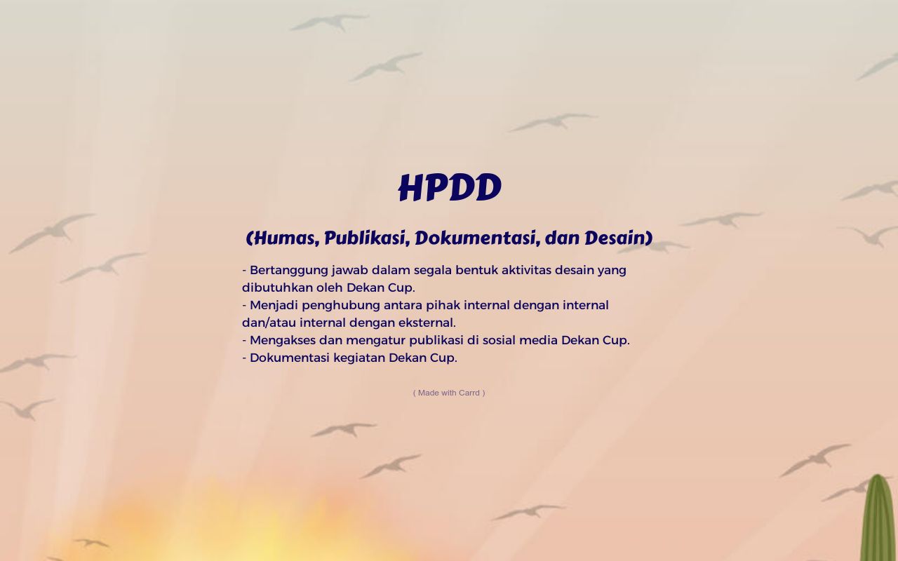 HPDD Dekan Cup FPPsi UNJ 2024